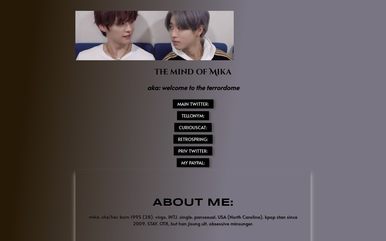 my dumb twitter carrd